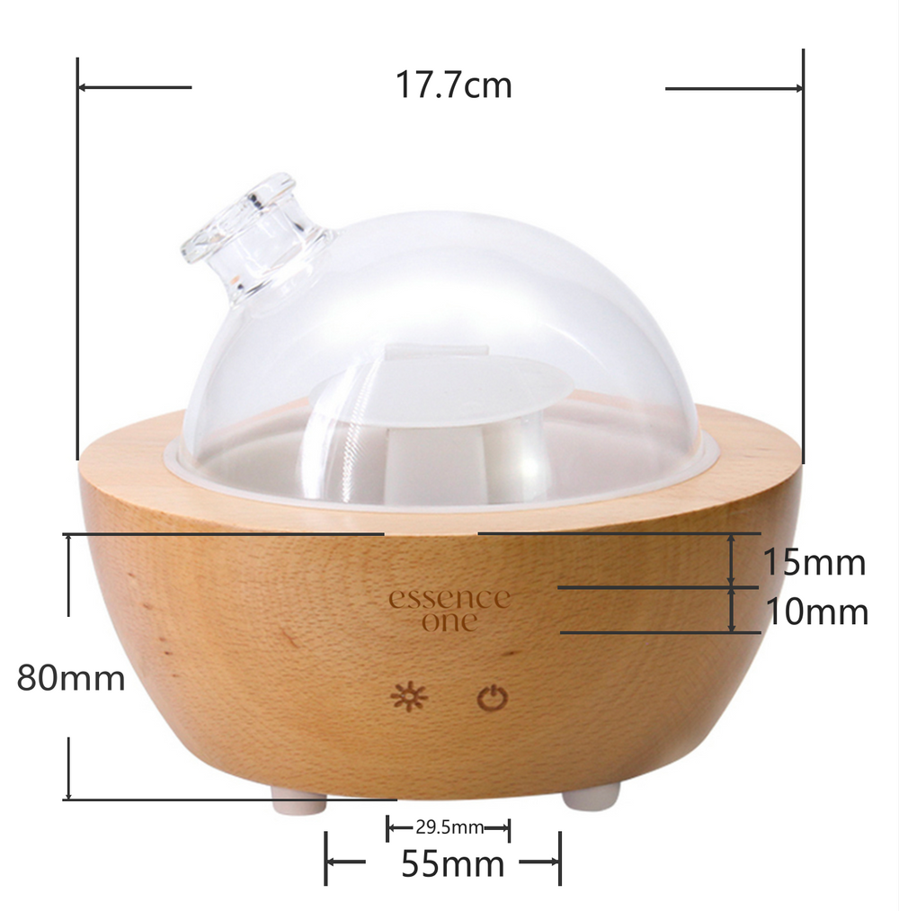 Bamboo Glass Essential Oil Diffuser | Adjustable Modes & Lighting